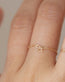 14k Bow chain ring – E&E PROJECT