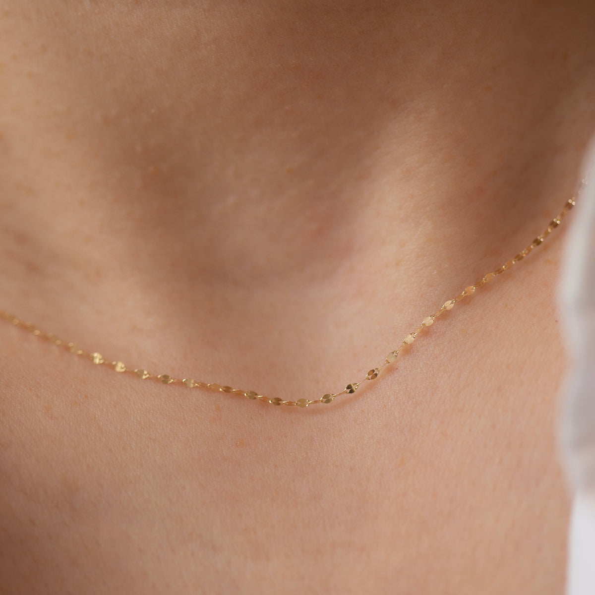 14k Glitter Chain necklace – E&E PROJECT