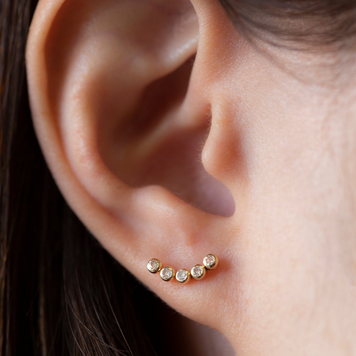 14k Swoop Climber Earrings – E&E PROJECT