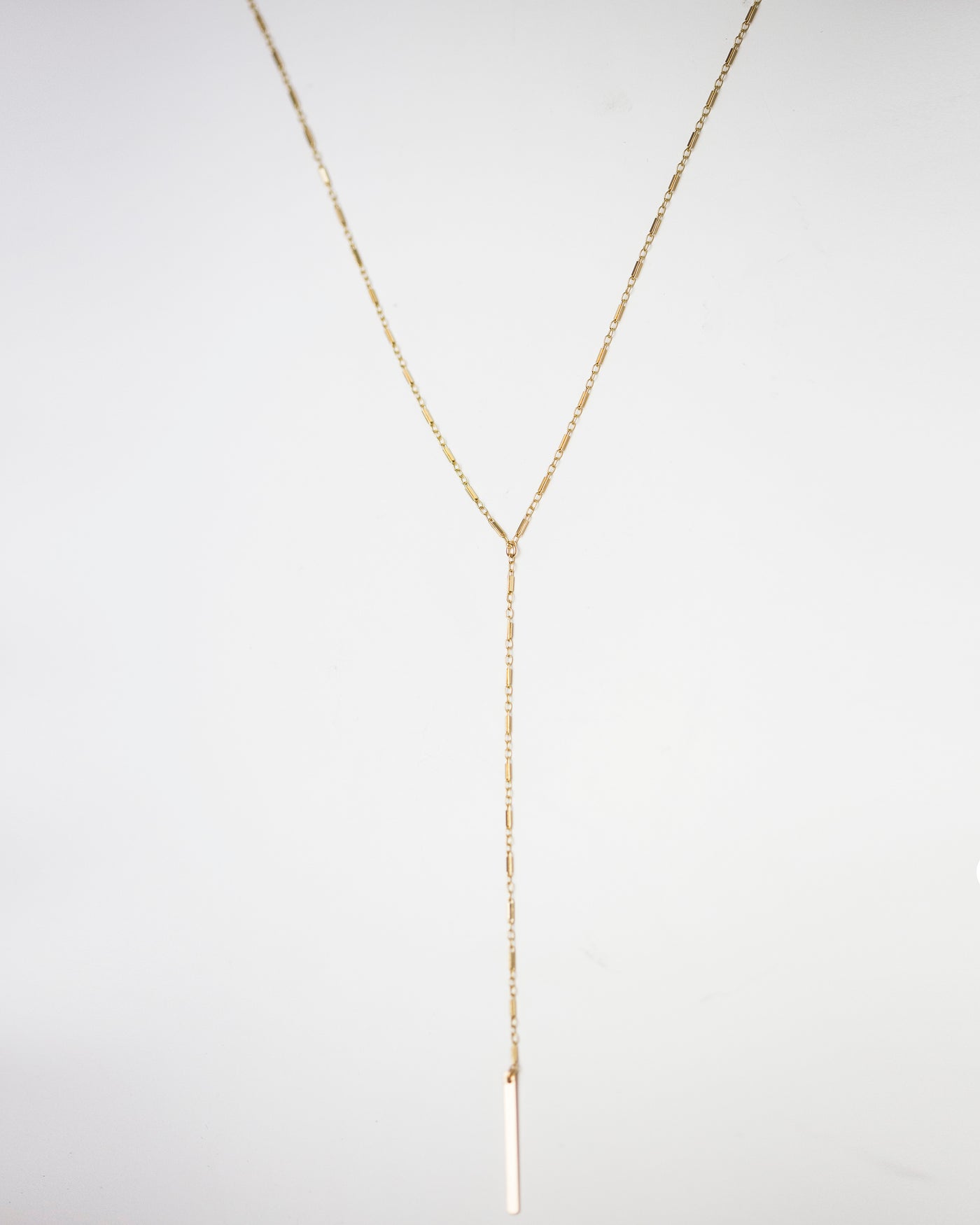 Bar Chain Lariat Necklace – E&E PROJECT