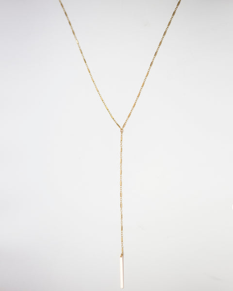 Bar Chain Lariat Necklace – E&E PROJECT