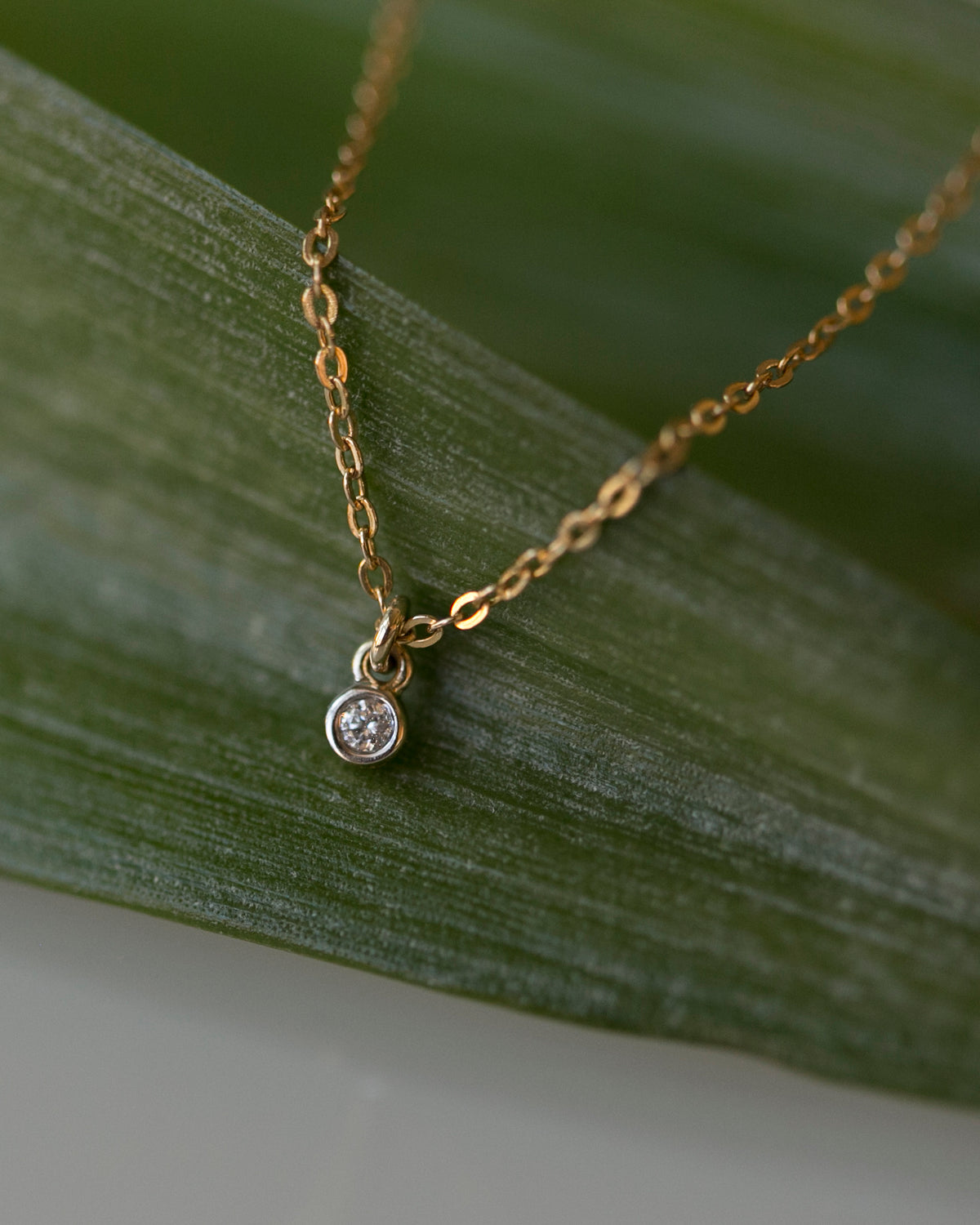 Tiny Diamond Necklace – E&E PROJECT
