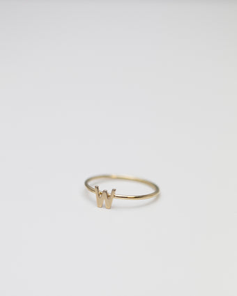 14K Letter Ring – E&E PROJECT