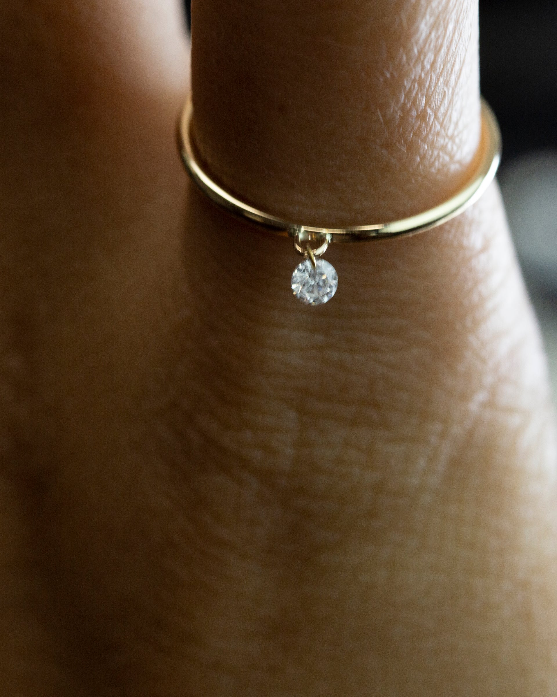 14k Bare Diamond Solid Ring – E&E PROJECT