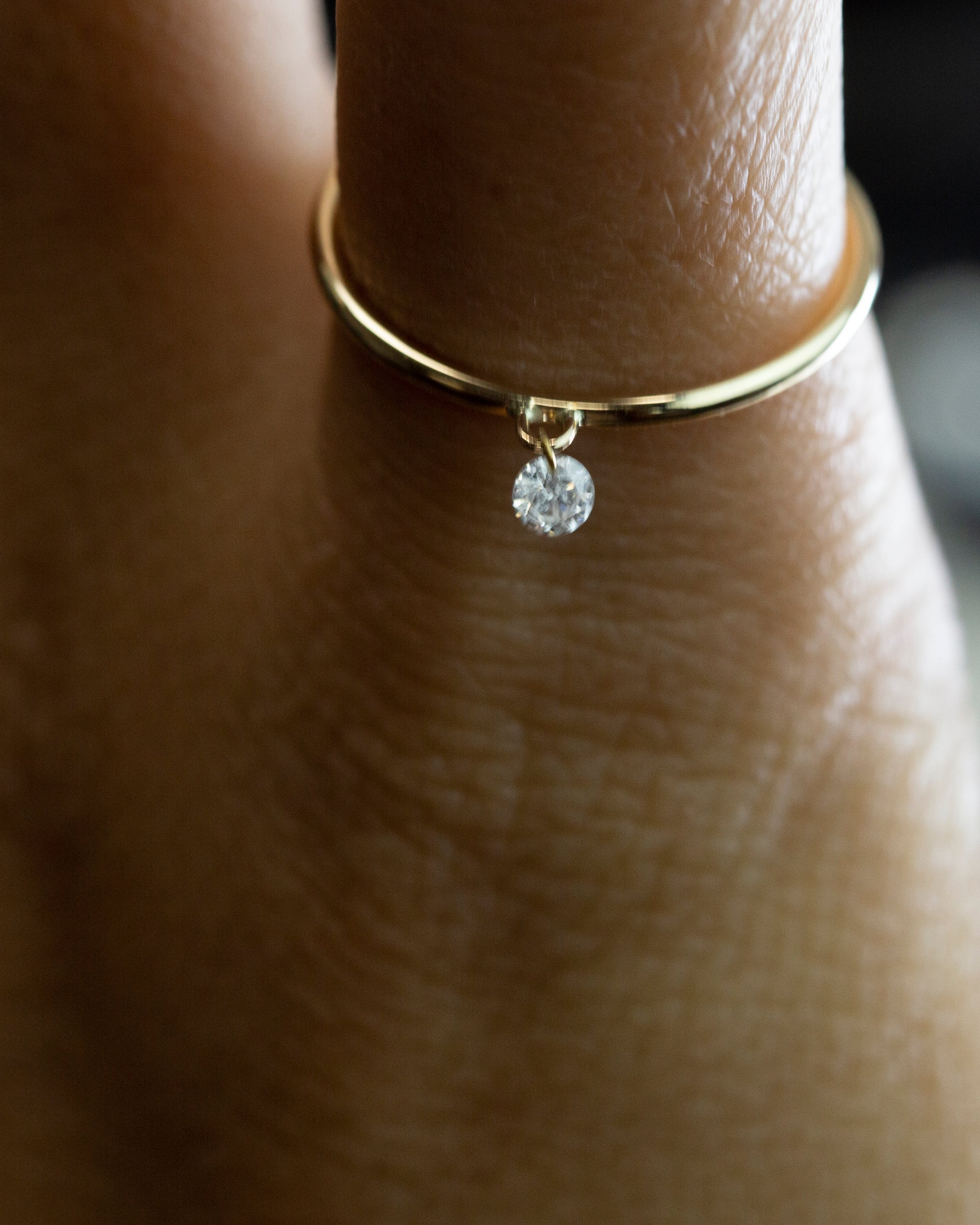 14k Bare Diamond Solid Ring – E&E PROJECT