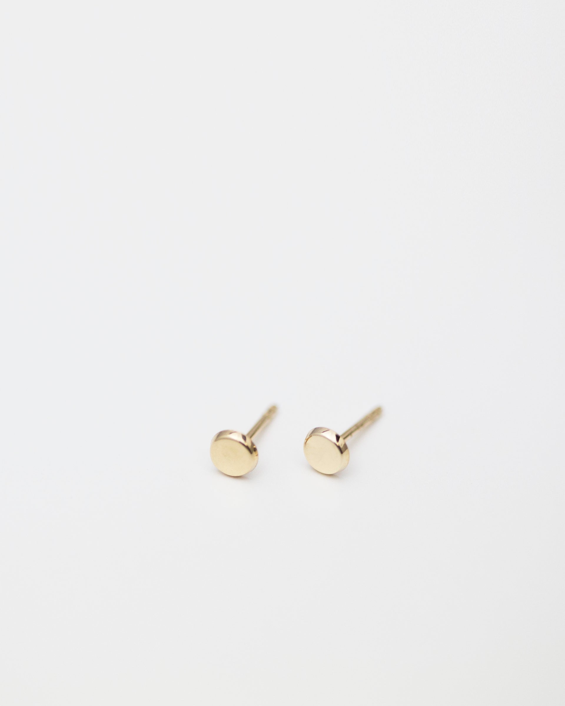 14K Mini Button Stud Earrings – E&E PROJECT